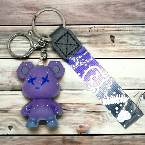 Accessories | Starry Sky Gradient Color Bear Keychain Accessories Gift ...